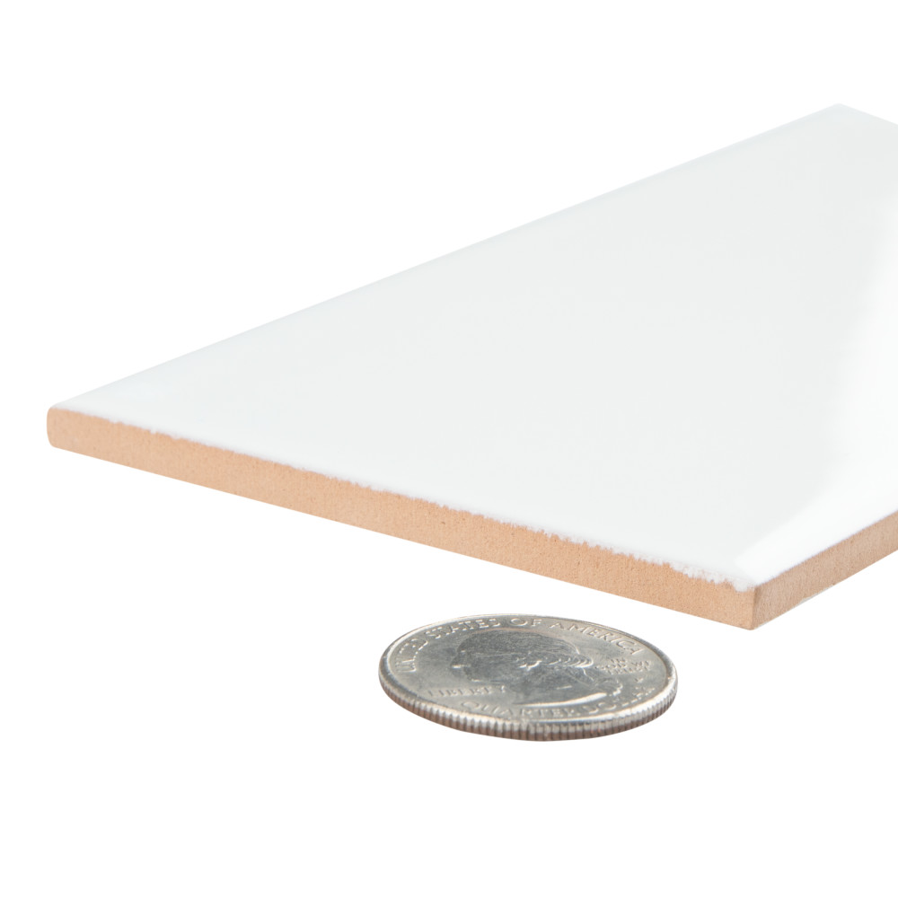 Park Slope Subway Glossy White 3 in. x 6 in. Ceramic Wall Tile – Merola ...