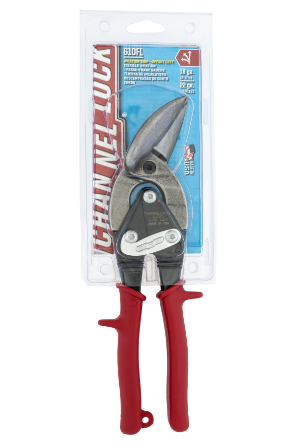610FL 10-inch Offset Left Aviation Snip - Channellock, Inc.