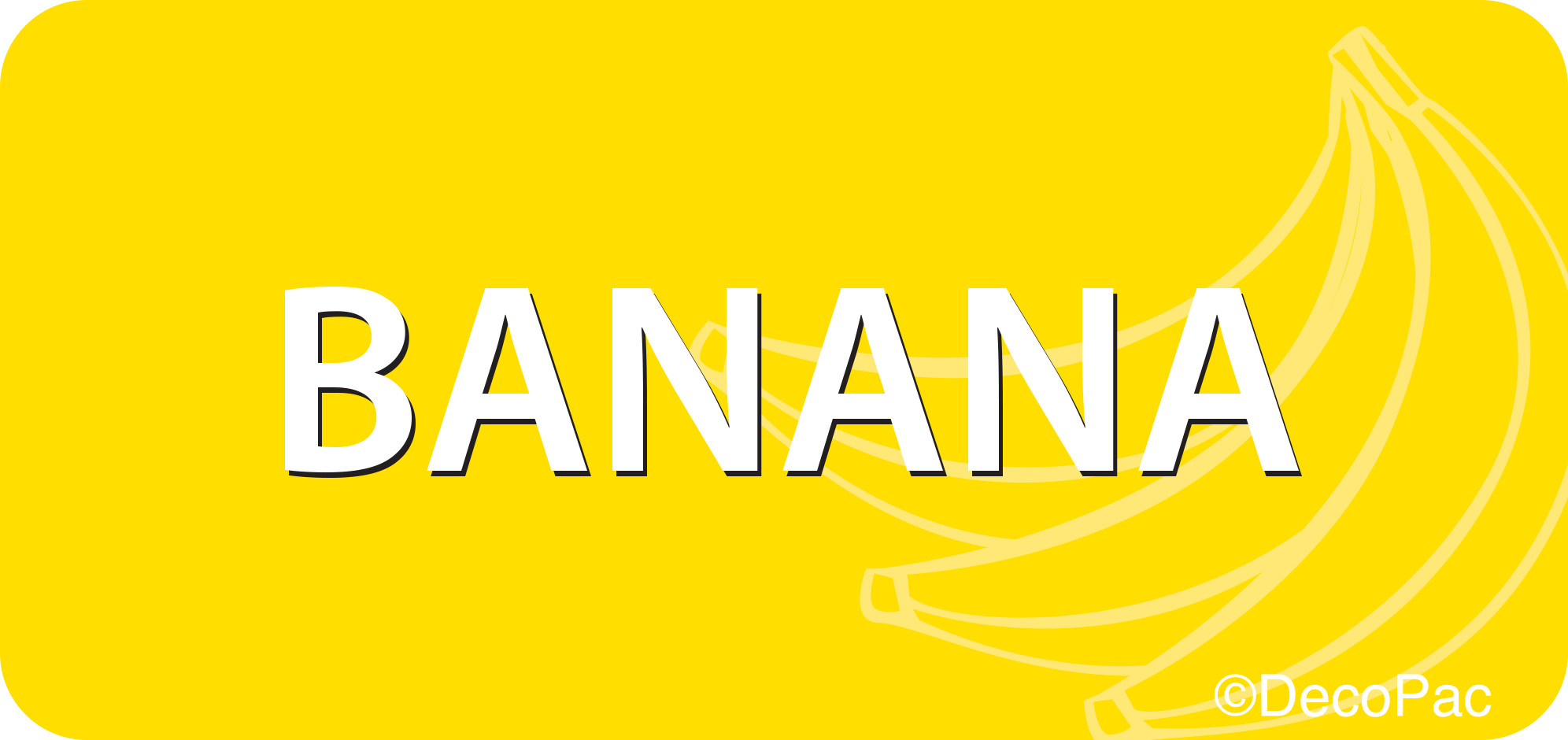 Banana Merchandising Label | DecoPac