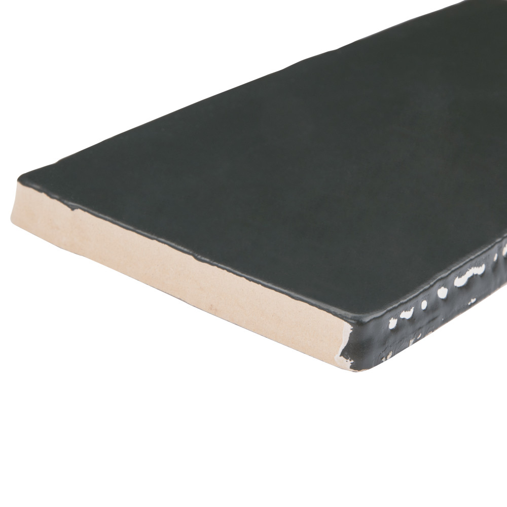 Chester Matte Nero 3 in. x 6 in. Ceramic Wall Tile | Merola Tile