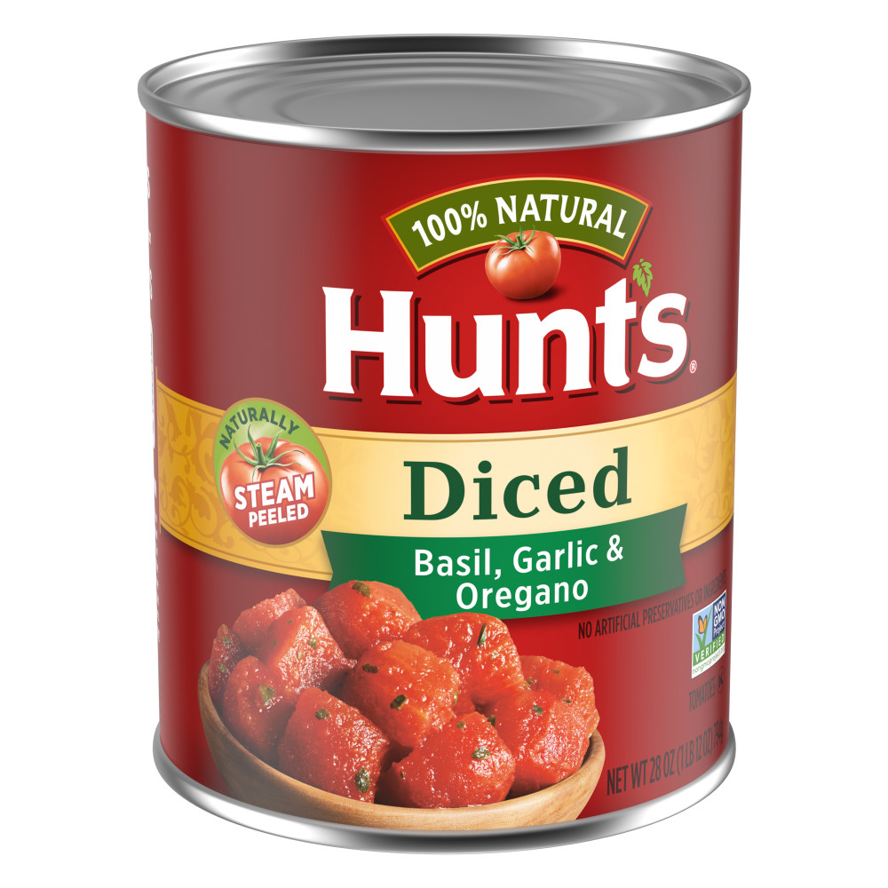 Hunt's Diced Tomatoes - Basil, Garlic & Oregano | Conagra Foodservice