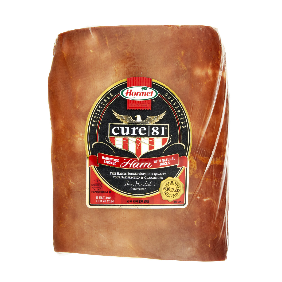 CURE 81® Hardwood Smoked Ham with Natural Juices, Endless, 2 pc ...