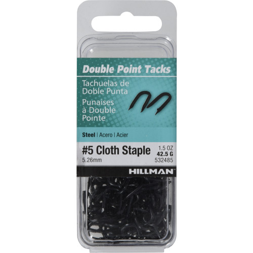 Hillman Blued Double Pointed Tacks (#5 x 3/8") - 1.5 oz..