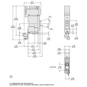Square D (Schneider Electric) BGA140205 Circuit Breaker, PowerPacT B ...