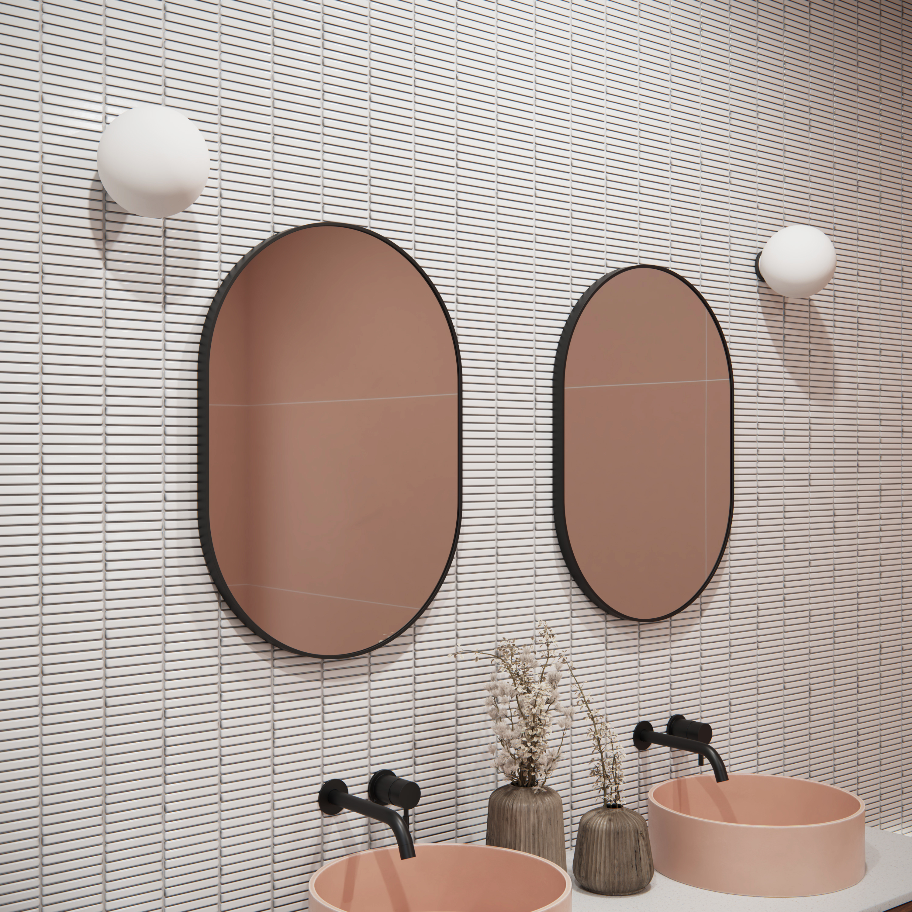 Framed Pill Mirror – Future Glass LLC