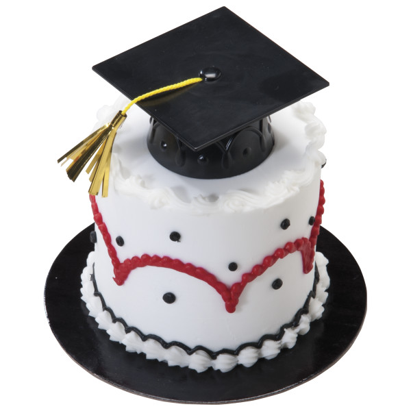 Black Grad Cap With Tassels Layon | DecoPac