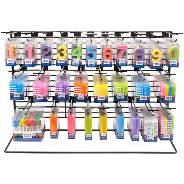 Mini Glitter Numerals Designer Candle Assortment Candles Only Set | DecoPac