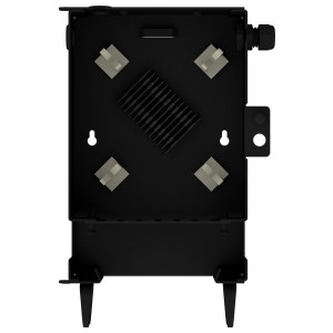 Panduit FWME1BL Opticom® Wall Mount Fiber Enclosure, Black, 1 Port ...