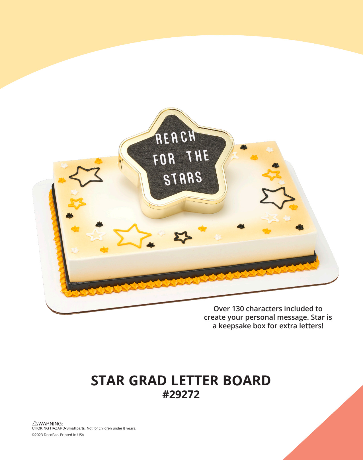 Star Grad Letter Board | DecoPac