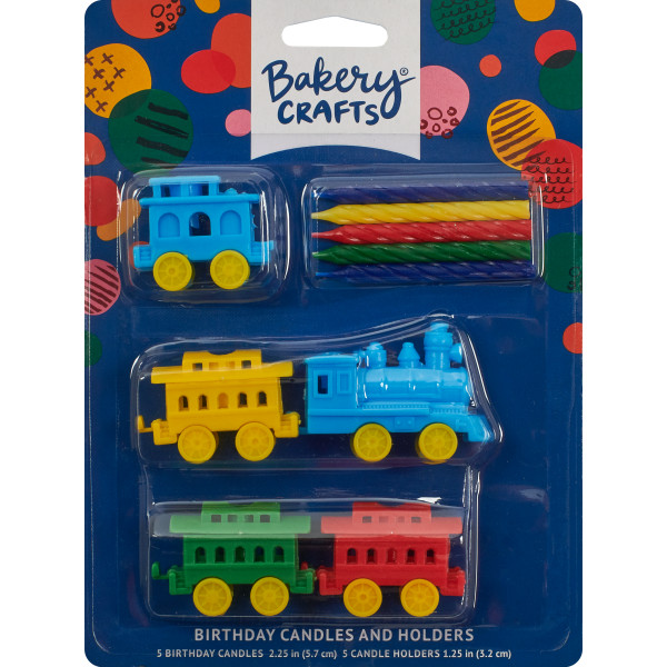 Bakery Crafts Train Candle Holders Candles | DecoPac