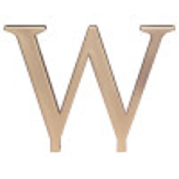 Letter W Monogram Ornament | DecoPac