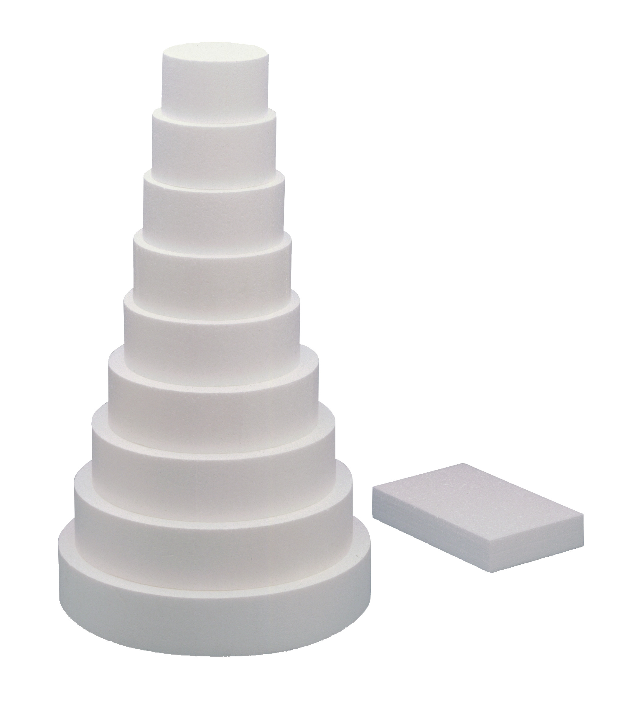 Round Styrofoam 6" x 3.5" | Cake Form | DecoPac