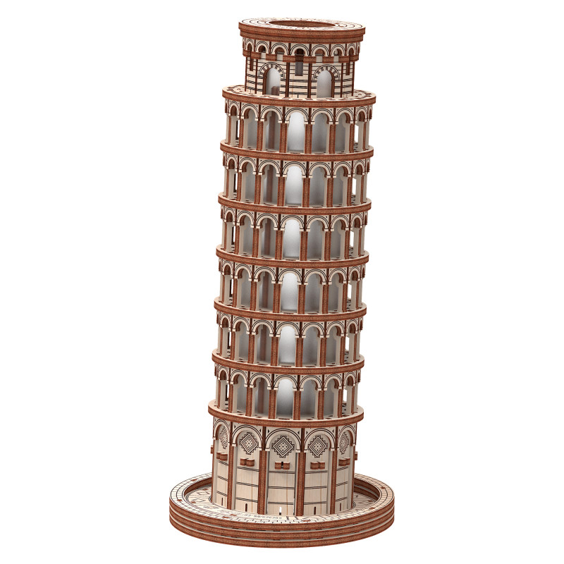 Mr.PLAYWOOD Leaning Tower of Pisa 3D Wooden STEM Model - Zuma