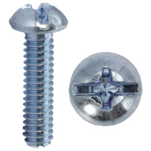 Minerallac 53008J 1/4-20 X 1/2 In. Machine Screws, Round Head, Combo ...