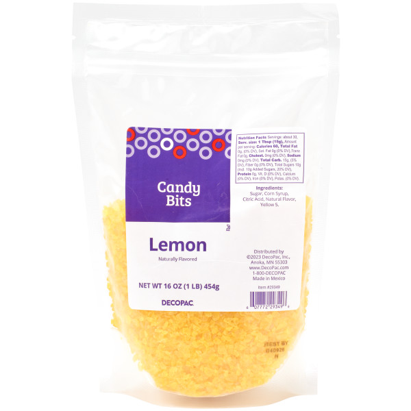 Lemon Flavored Crunch Candy Bits | DecoPac