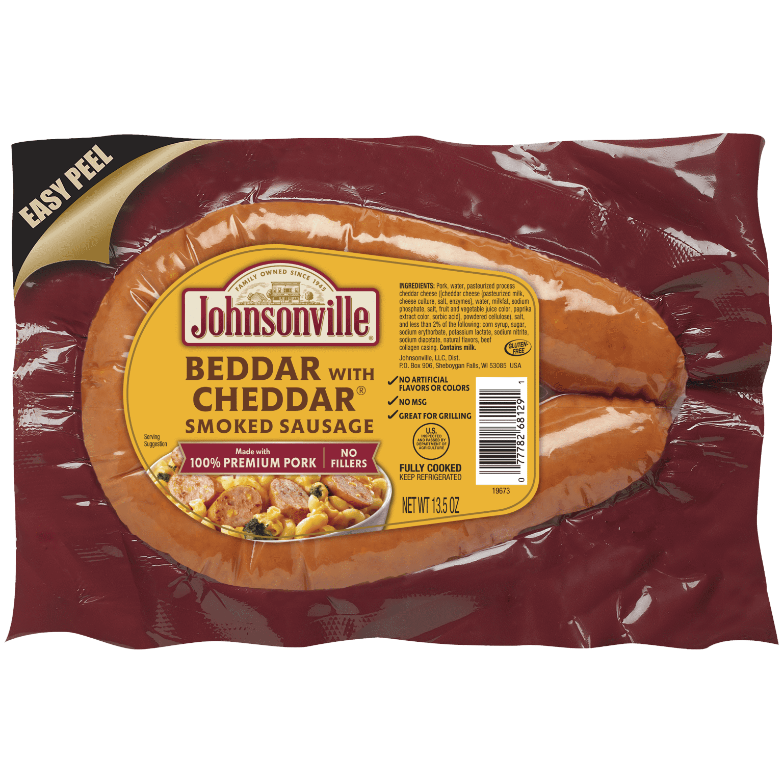 Beddar With Cheddar Rope Sausage | Johnsonville