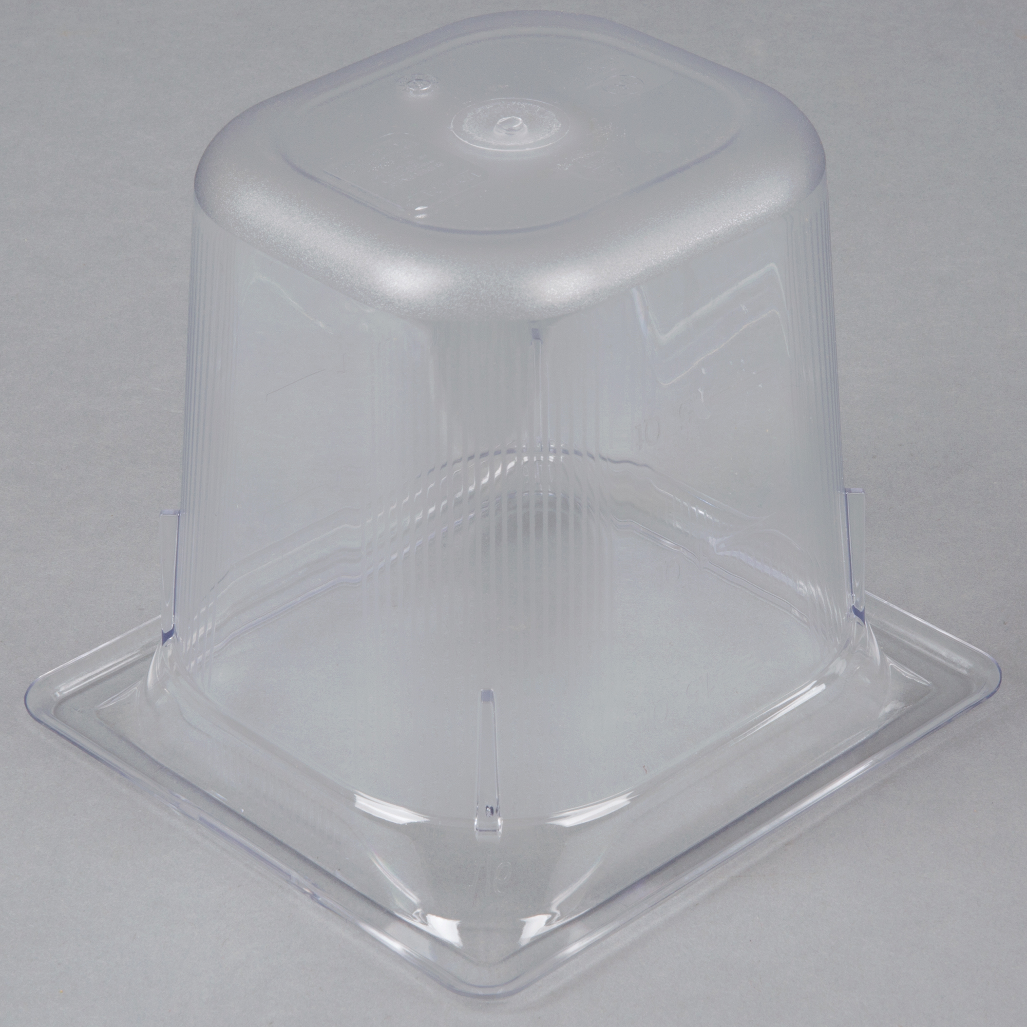 Sixth-size 6-inch-deep Super Pan® clear low-temperature plastic pan