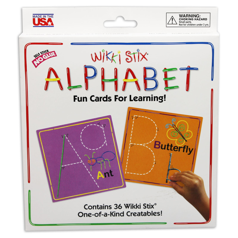 Wikki Stix® Alphabet Cards Set - Zuma