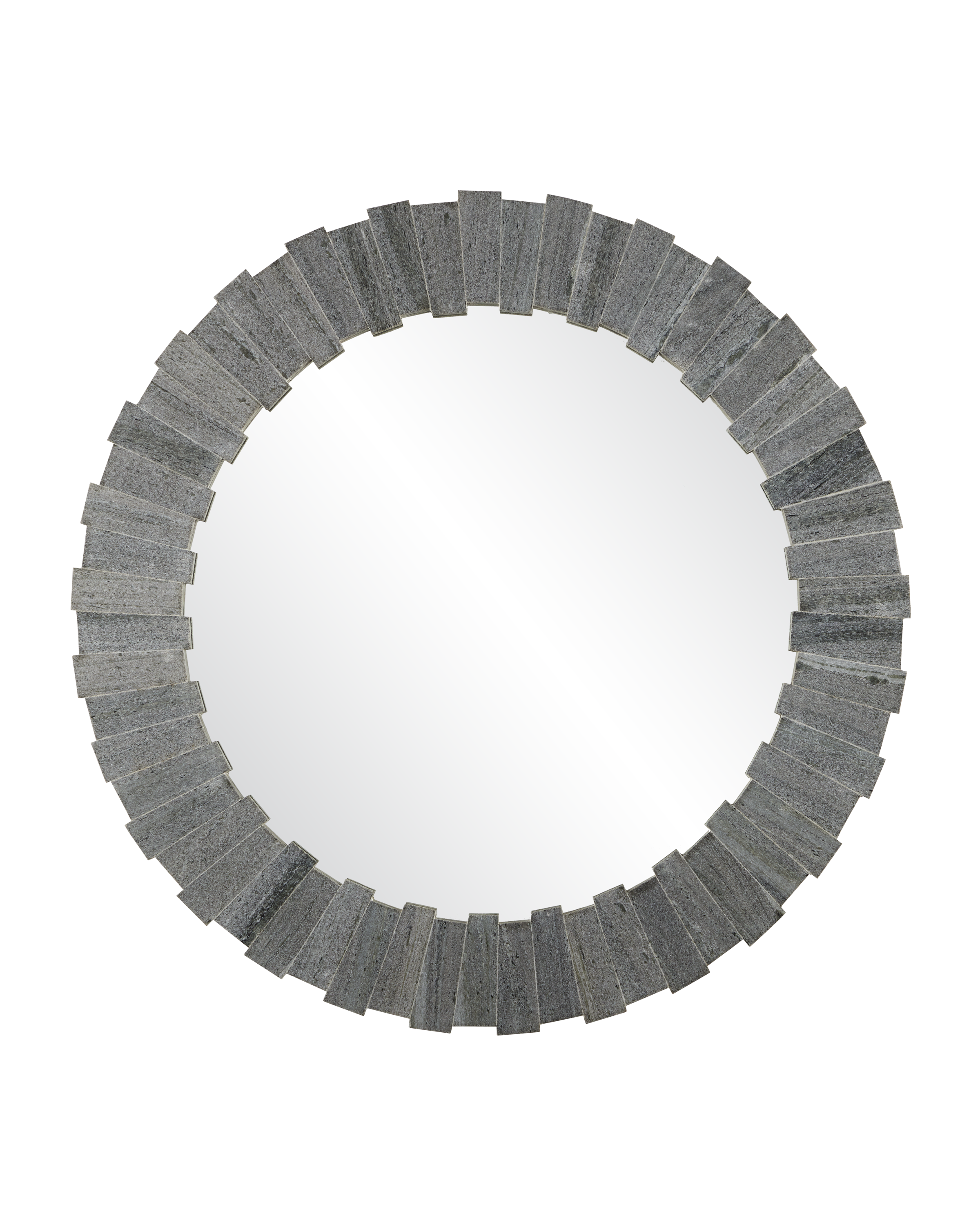 Dario Round Gray Mirror