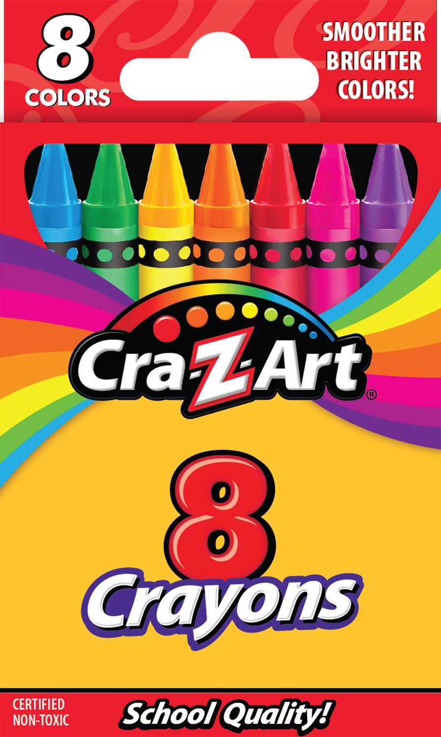 Cra-Z-Art 8 ct Crayons Peggable Box