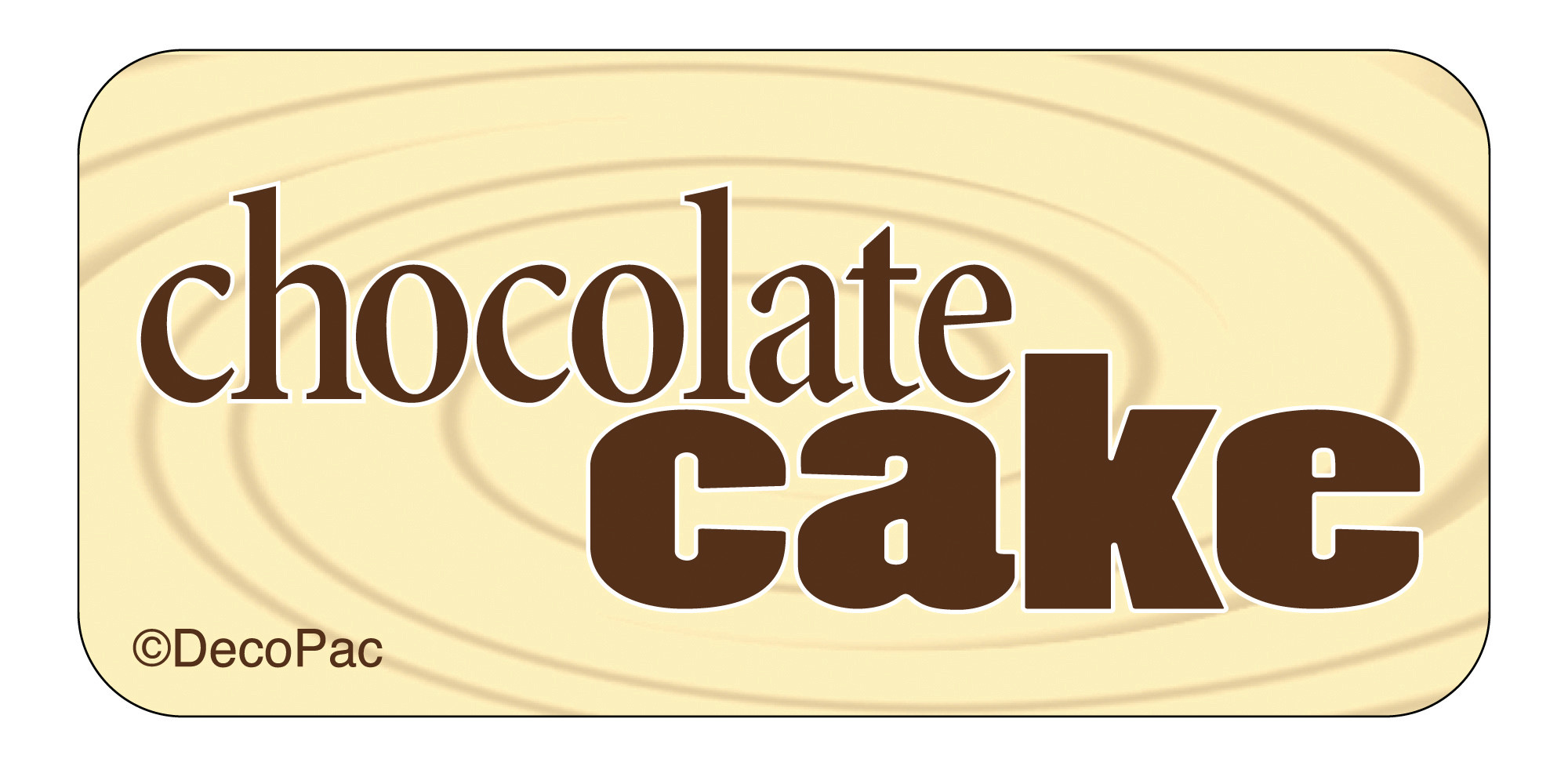 Chocolate Cake Label | DecoPac