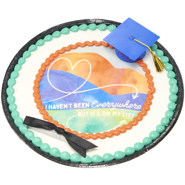 Blue Grad Cap With Tassels Layon | DecoPac