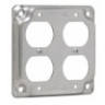 Crouse Hinds (Eaton) TP510 4 In. Square Surface Cover, Steel, Raised 1/ ...
