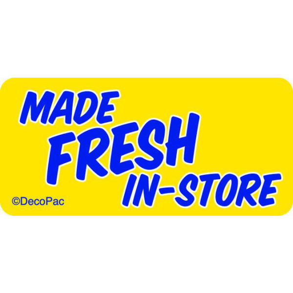 Made Fresh In Store Merchandising Label | DecoPac