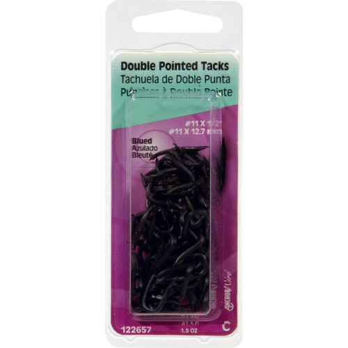 Anchor Wire Blued Double Pointed Tacks (#11 x 1/2") - 1.5 oz.