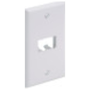 Panduit CFP2WH Mini-Com® Classic Series, 1 Gang, Vertical Faceplate, 2 ...