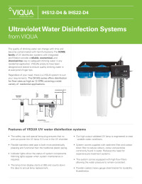 Viqua IHS22-D4 UV Water Purification and Filter System Powered by UVMa ...
