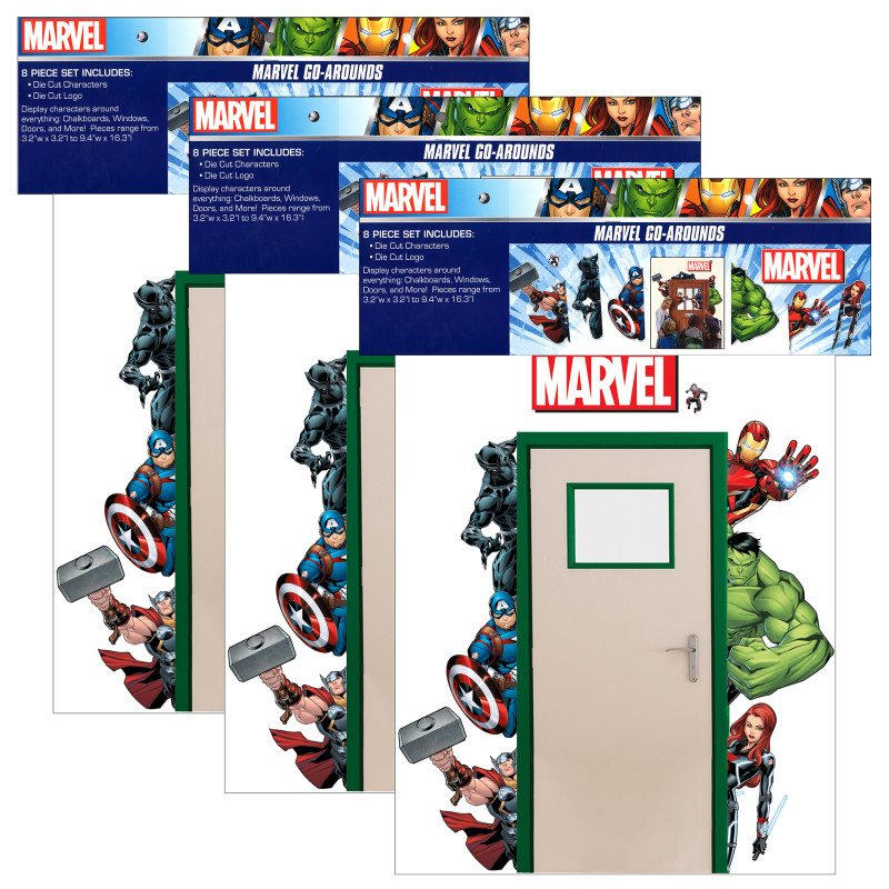 Eureka® Marvel™ Go-Arounds®, 8 Pieces Per Set, 3 Sets