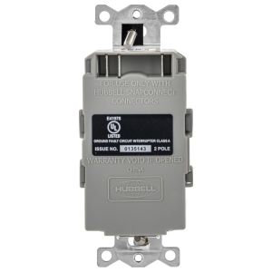 Hubbell Wiring Device - Kellems SNAPGFTW20GRY Straight Blade Devices ...