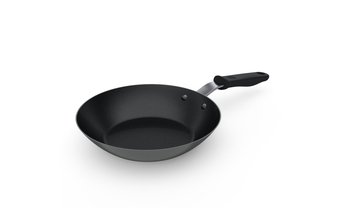 11-inch carbon steel induction fry pan with SteelCoat x3™ nonstick ...