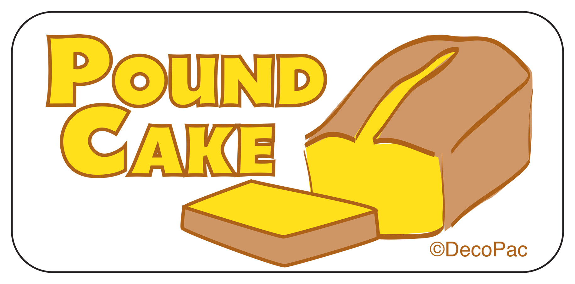 Pound Cake Photocake Label | DecoPac