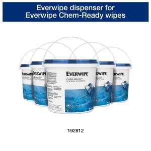 Tork, Everwipe® Chem-Ready®, Refill Wiping Rolls, 180 Wipes/Container ...