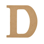 Plaid MDF Letter, D, 5 Inch - Knowledge Tree