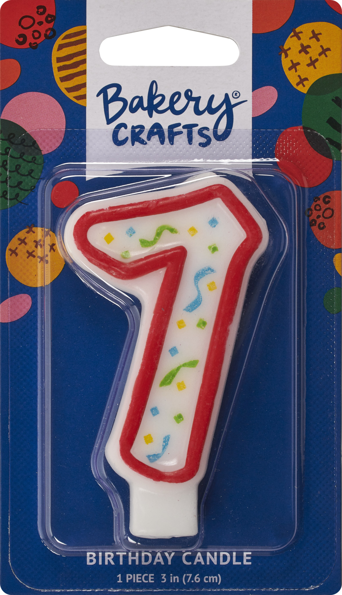 7 Red Numeral Candle | DecoPac