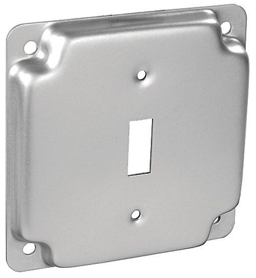 Garvin G1935 4"" Square 1/2"" Raised Toggle Switch Industrial Surface ...