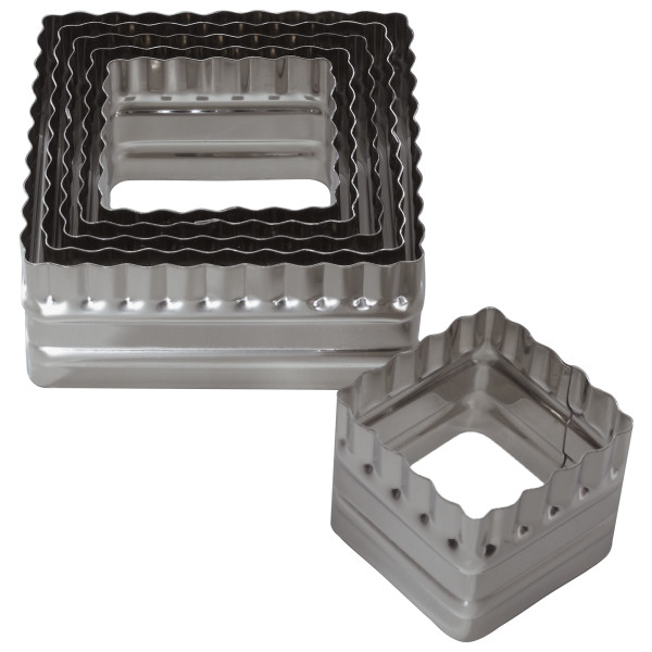 Double Sided Square Fondant Pastry Cutter 6 Piece Set | DecoPac