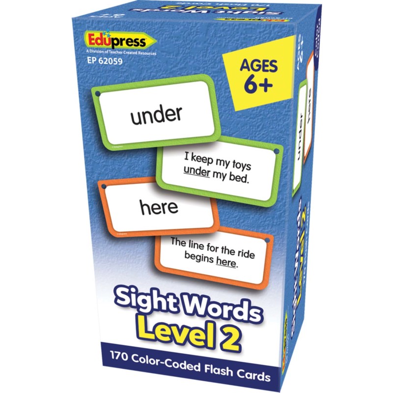 Edupress™ Sight Words Flash Cards - Level 2 - Zuma