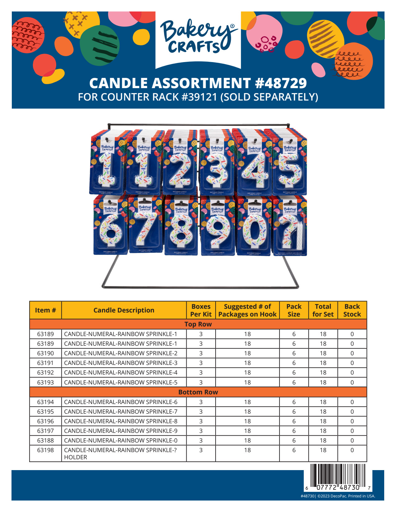 Candle Assortment 48729 | DecoPac