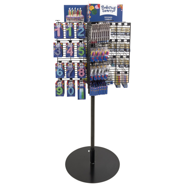 Black Half Floor Spinner | DecoPac