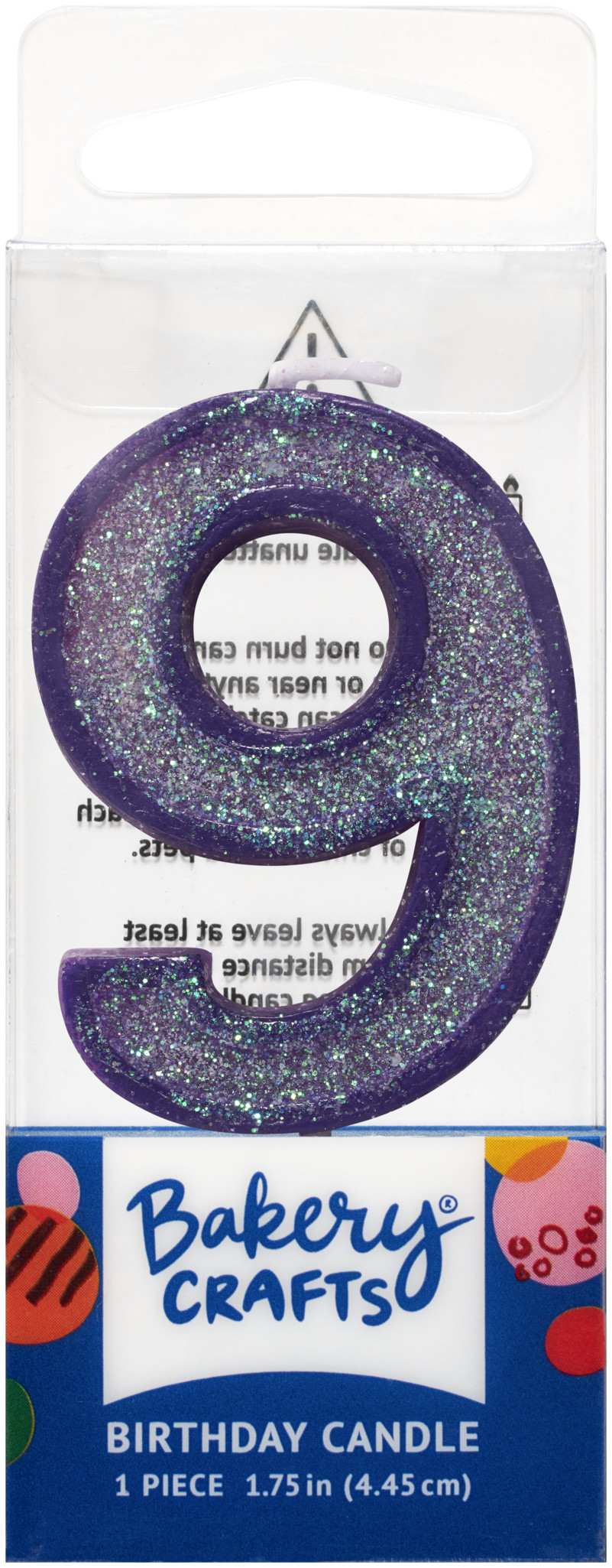 Bakery Crafts 9 Glitter Numeral Candles | DecoPac