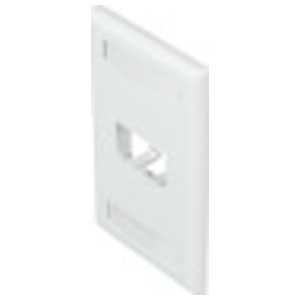 Panduit CFPL2WHY Mini-Com® Classic Series, 1 Gang, Vertical Faceplate ...