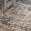Nourison Quarry QUA02 Blue Beige Rug