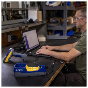 Brady 178324 V3200 Wireless Barcode Scanner Cradle Kit With Flying ...