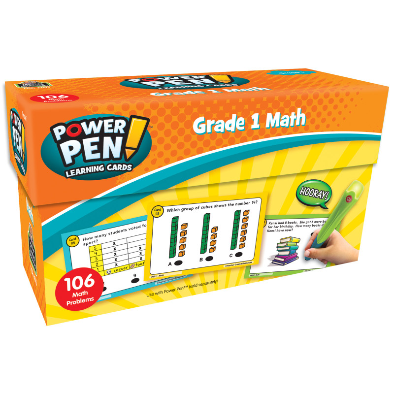 Teacher Created Resources® Power Pen® Learning Cards: Math Grade 1 - Zuma
