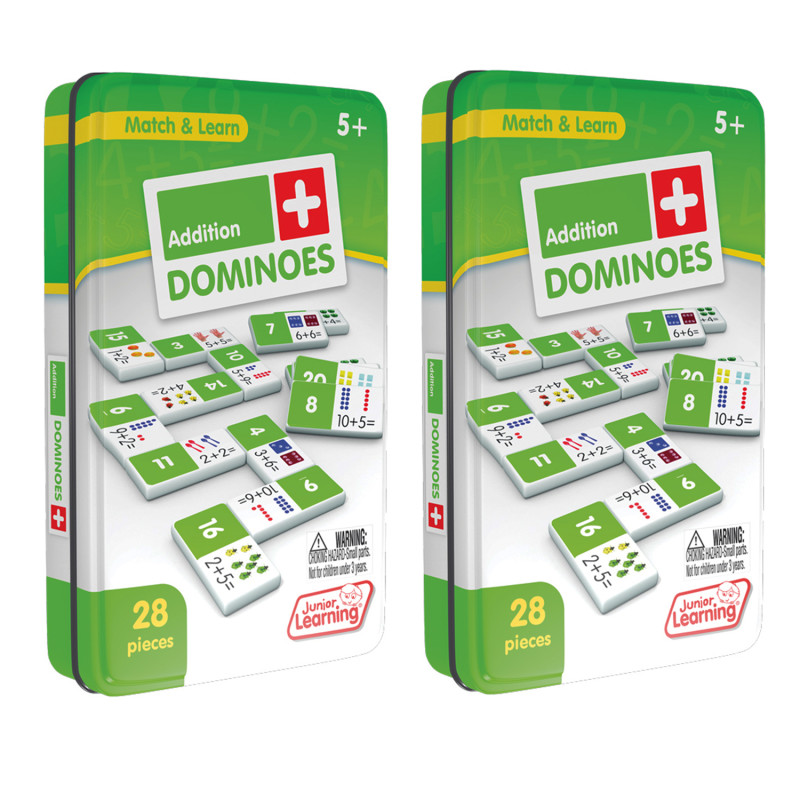 Junior Learning® Addition Dominoes, 2 Sets - Zuma