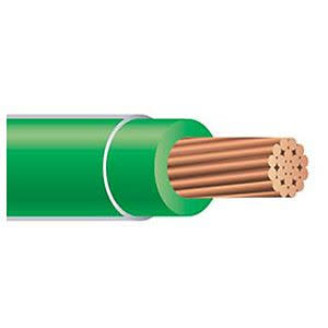 Graybar Vendor THHN-6-STR-GRN-2500R THHN Building Wire, 6 AWG Stranded ...